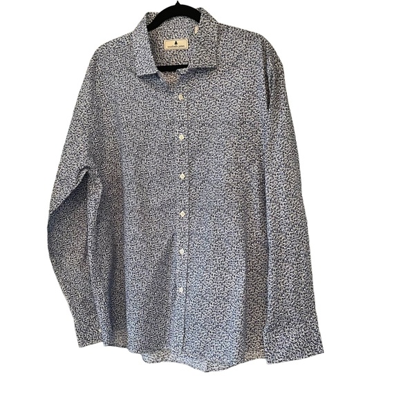 Southern Pines | Shirts | Nwt Southern Pines Blue Floral Print Cotton ...